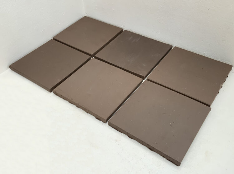 Autumn Brown Square Quarry Tile Sample » matclad.co.uk